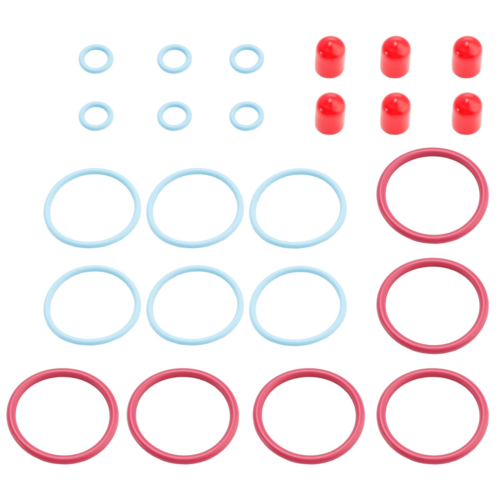 CAT C15/3406E 外部 6PCS 燃料インジェクター シール O リング キット キャタピラー 2481394 248-394 1 ...